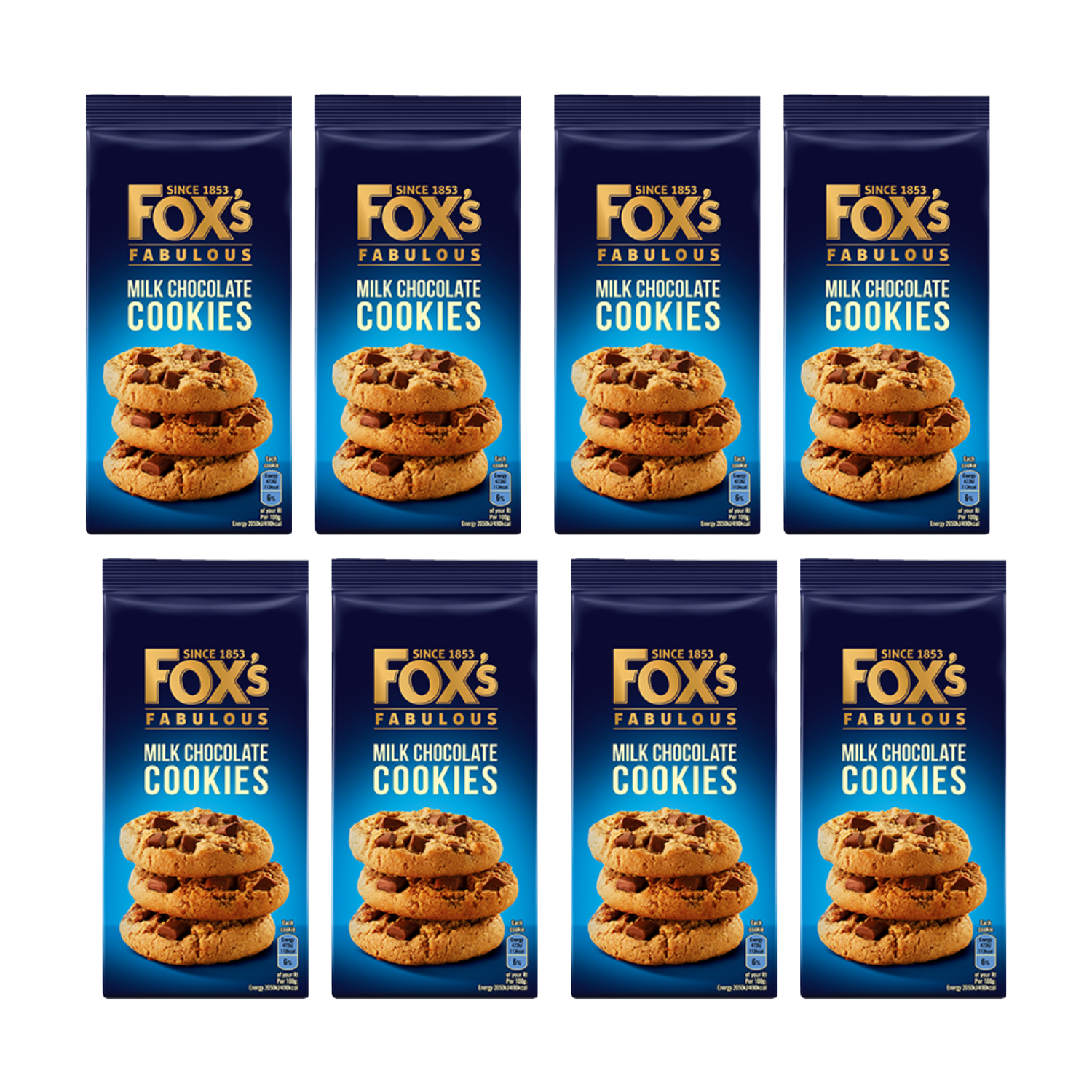 Buy Fox's Fabulous Milk Chocolate Cookies 180g Online | Fox's Biscuits ...