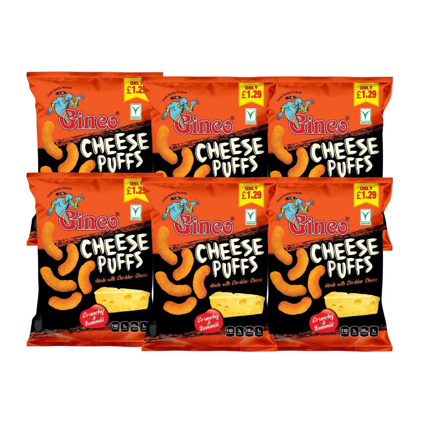 Cheesy Delight: Ginco Cheese Puffs Crisps - Rich Flavor, Perfect Crunch ...