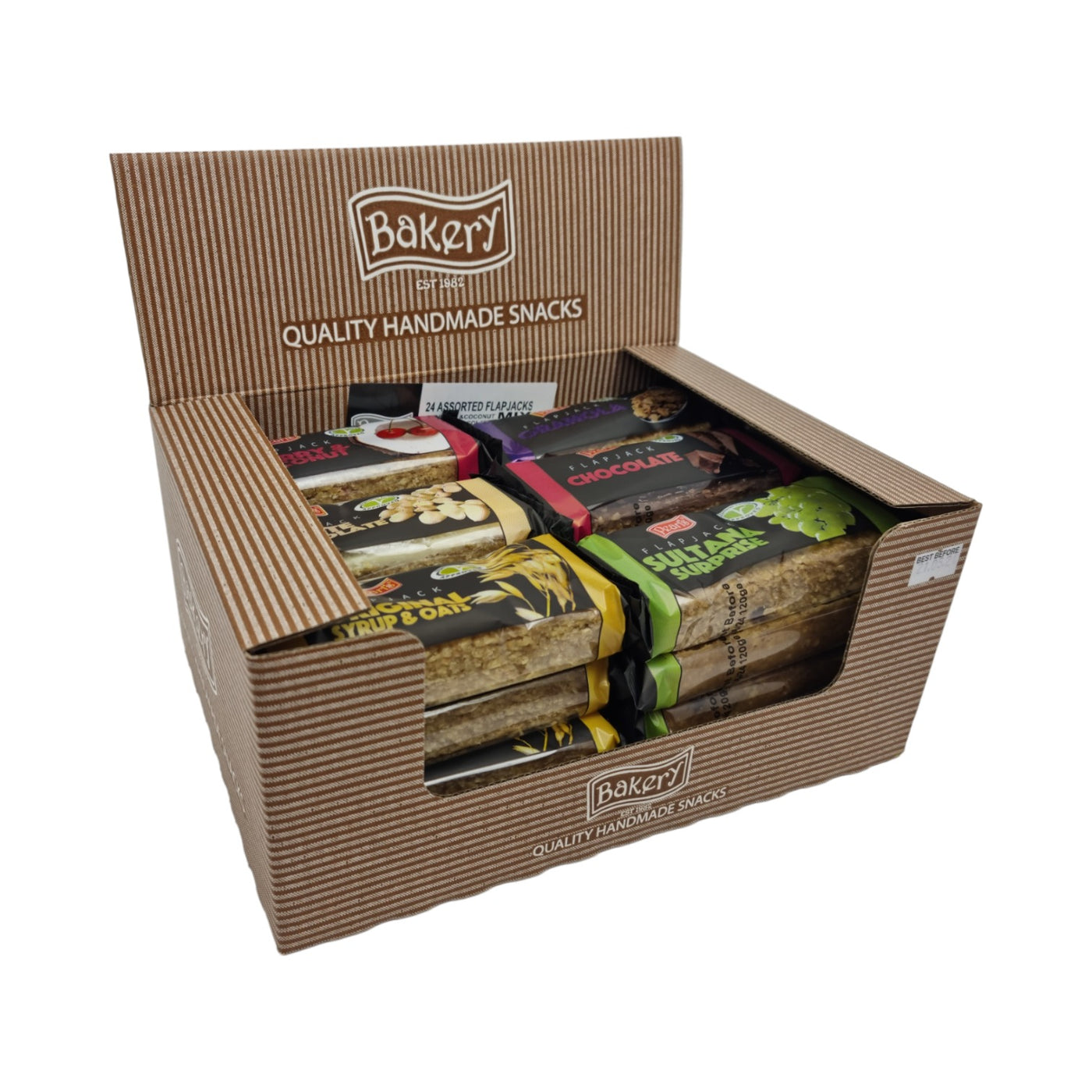 Pearl's MIX A 24-Pack Assorted Vegetarian Flapjacks - British, Healthy ...