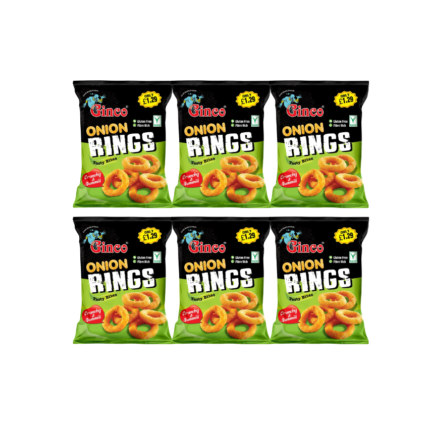 Ginco Onion Rings Crisps - Crunchy & Savory Snack Experience — Buysnacksuk