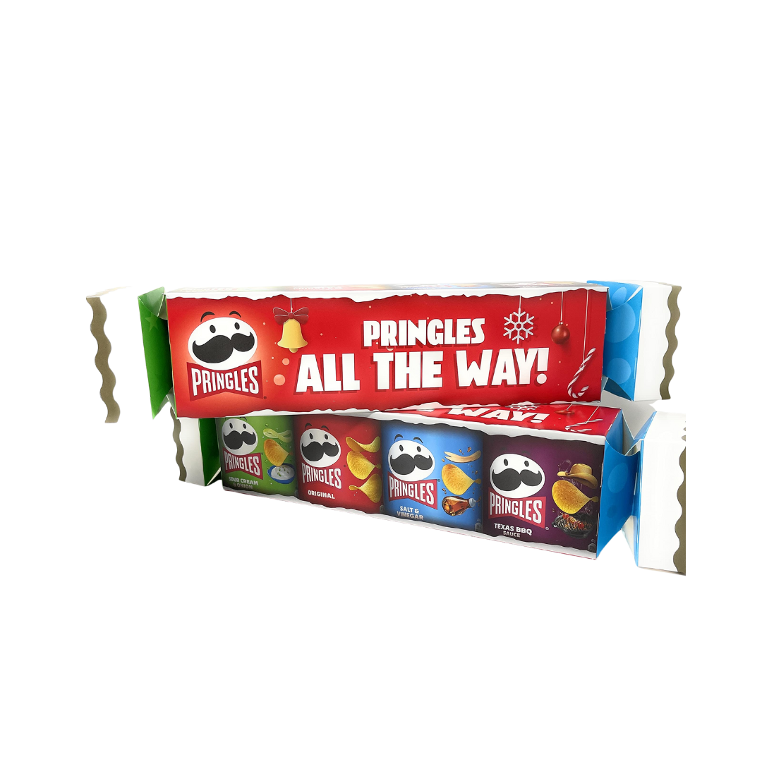 Pringles Christmas Cracker Crisps Gift Set 4 Pack | Festive Snack Gift ...