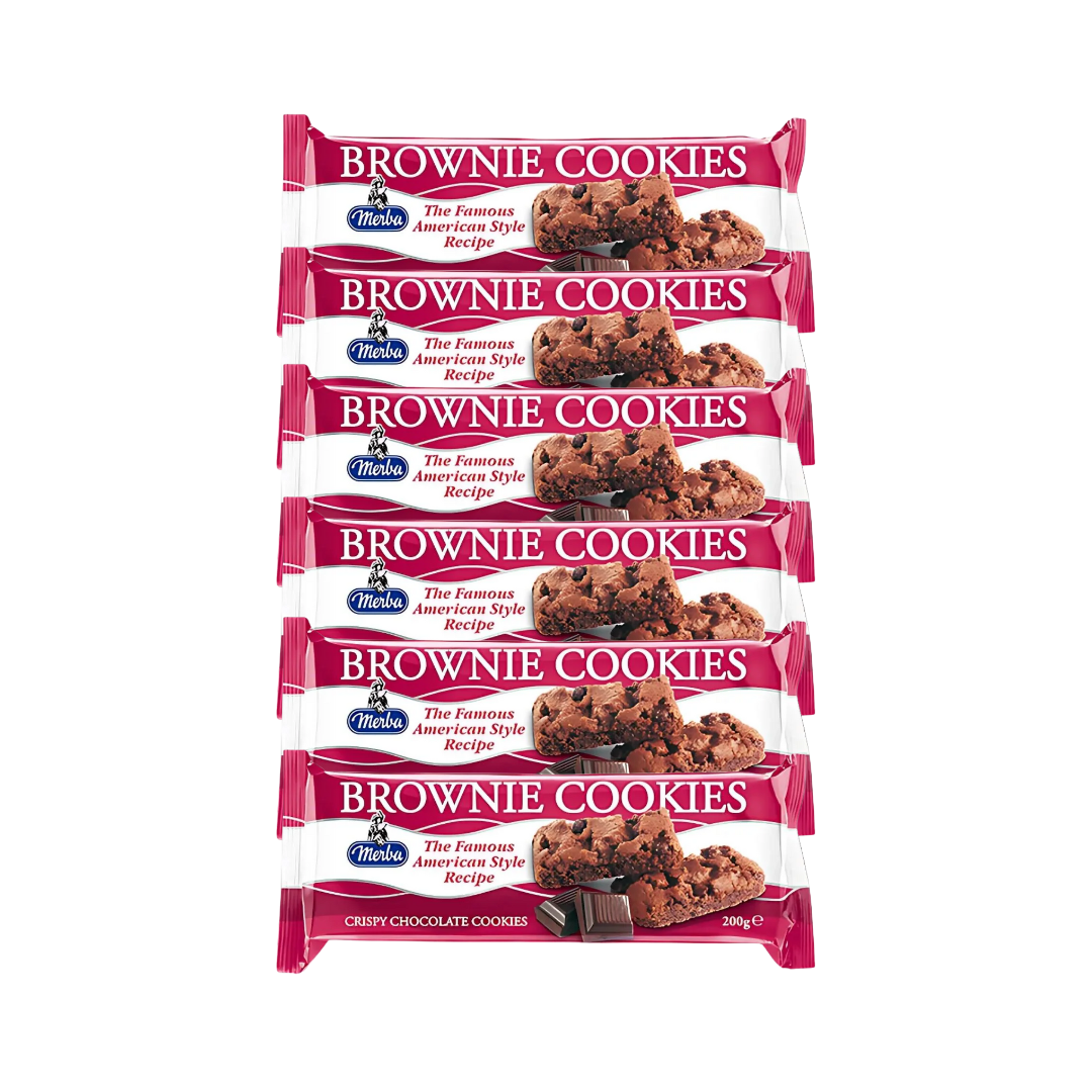 Merba American Brownie Cookies 200g | Rich Chocolate Brownie Flavour ...