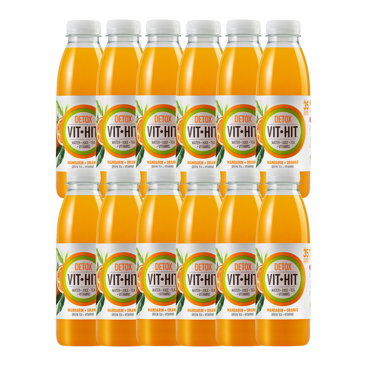 Vit Hit Detox Mandarin & Orange Vitamin Drink 500ml (12 Pack) – Natural ...