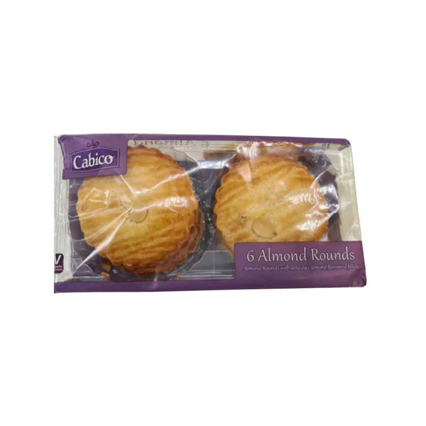 Cabico Almond Rounds (Pack of 6) | Crunchy Almond Biscuits — Buysnacksuk