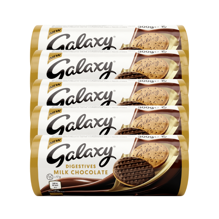 Milk Chocolate Digestive Biscuits 300g (5-Pack) | Snack & Bulk Treats ...