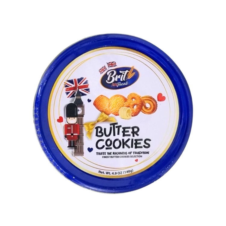 Brit Biscuits Finest Butter Cookies 140g - Classic & Creamy — Buysnacksuk